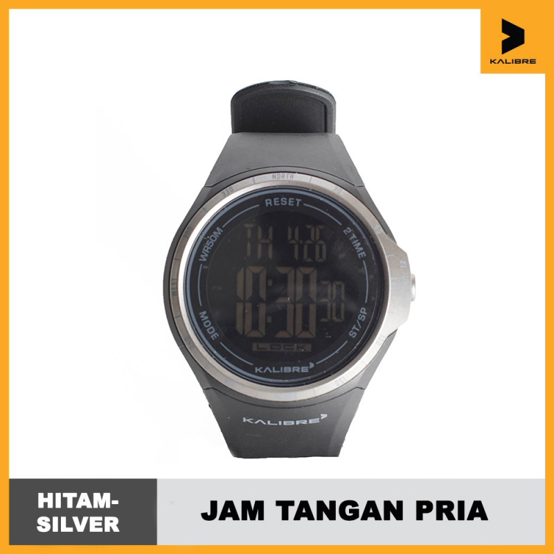 Jam Tangan Pria Kalibre Digital Watch Rapoz 996290010 Black-Silver ...