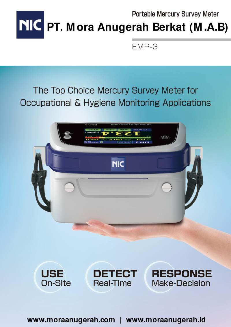 PORTABLE MERCURY SURVEY METER - EMP3 - PT Mora Anugerah Berkat