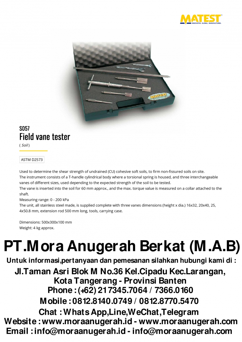 SHEAR VANE DEVICES - PT Mora Anugerah Berkat