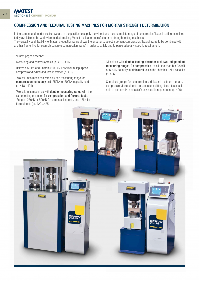 MATEST - COMPRESSION FLEXURAL TESTING MACHINE MORTAR - PT Mora Anugerah ...