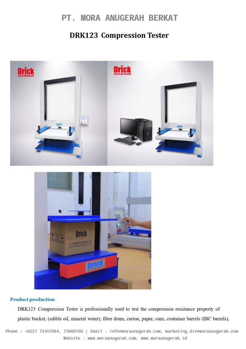BOX COMPRESSION TEST (BCT) - PT Mora Anugerah Berkat