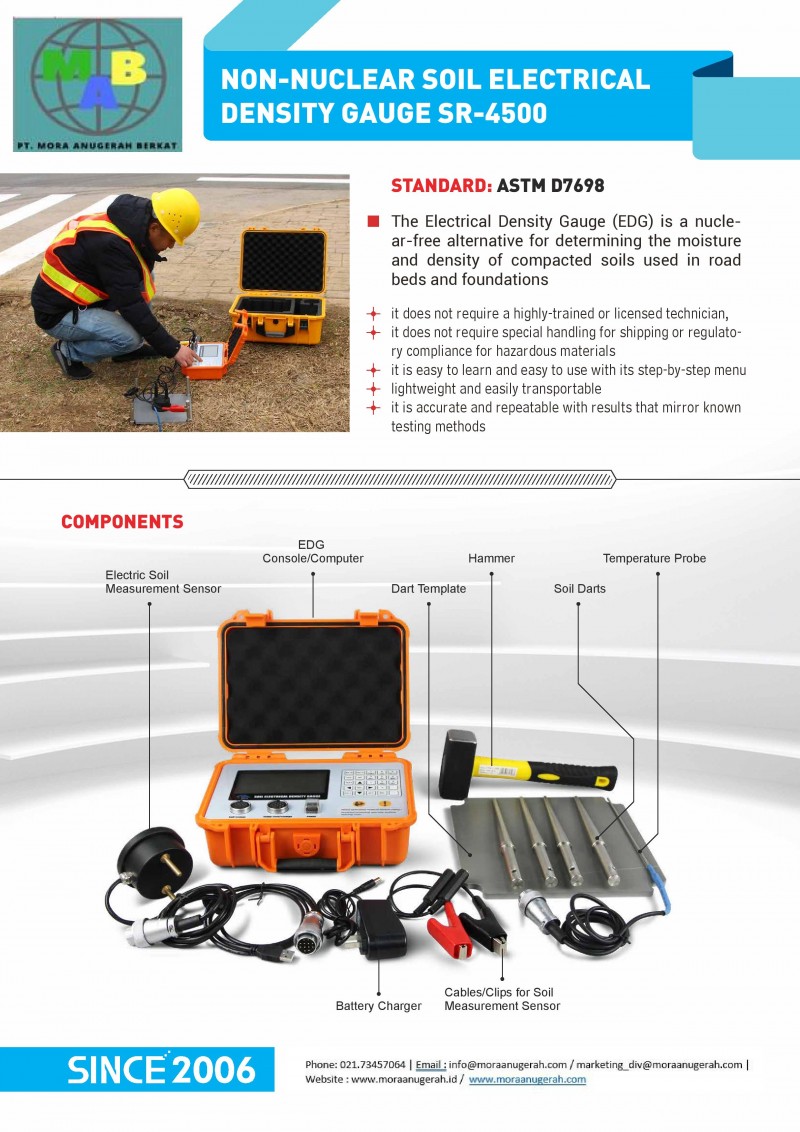 Electrical Density Gauge (EDG) - SR4500 - PT Mora Anugerah Berkat
