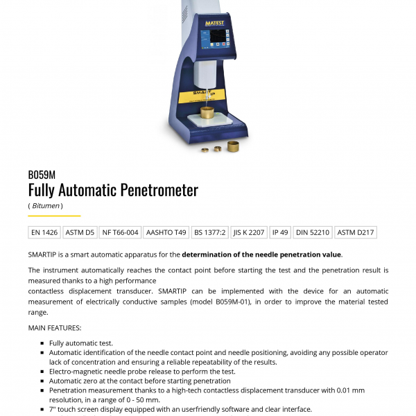 FULLY AUTOMATIC PENETROMETER - PT Mora Anugerah Berkat