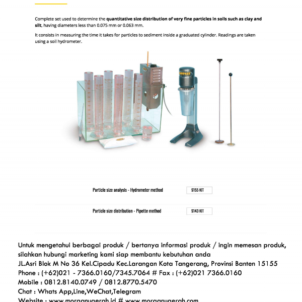 PARTICLE SIZE ANALYSIS OF SOILS HYDROMETER METHOD - PT Mora Anugerah Berkat