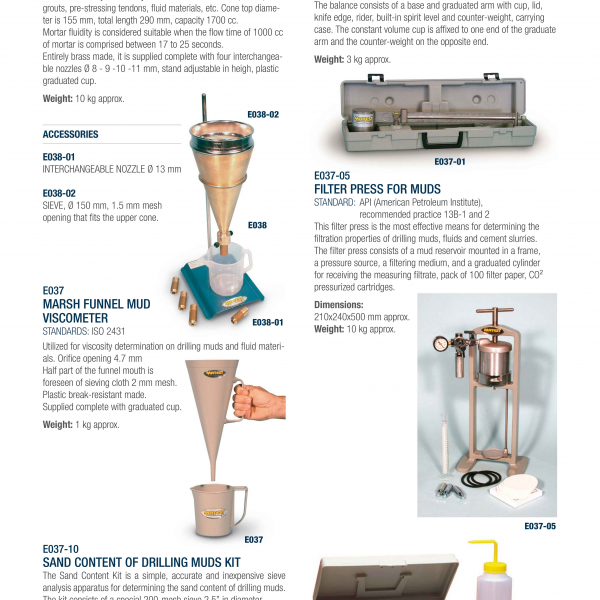 MATEST - Baroid Mud Density Balance & Filter Press For Muds - PT Mora ...
