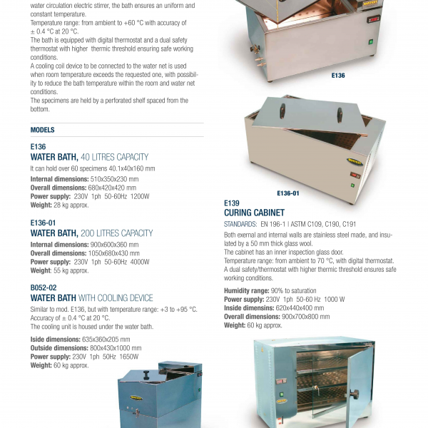 MATEST - WATERBATH,CURING CABINET FOR CEMENT - PT Mora Anugerah Berkat