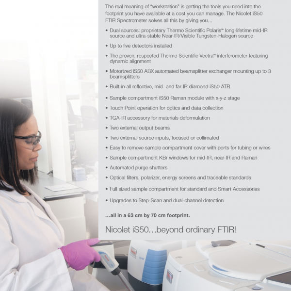Nicolet iS50 FTIR Spectrometer - PT Mora Anugerah Berkat