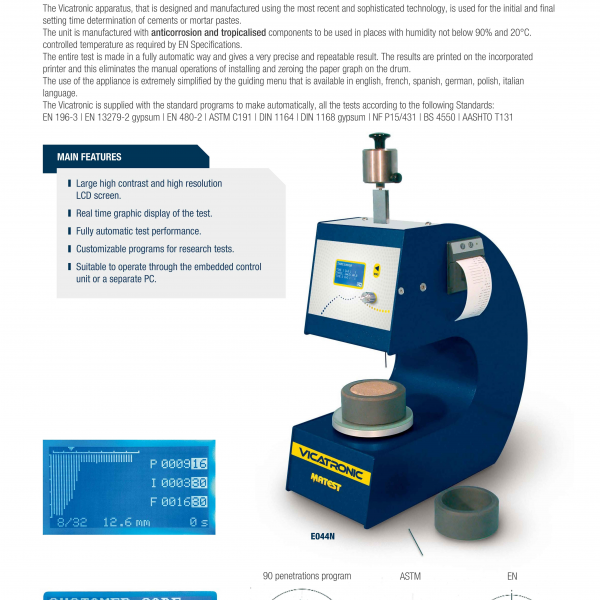 MATEST - Vicat Apparatus / Vicatronics - PT Mora Anugerah Berkat