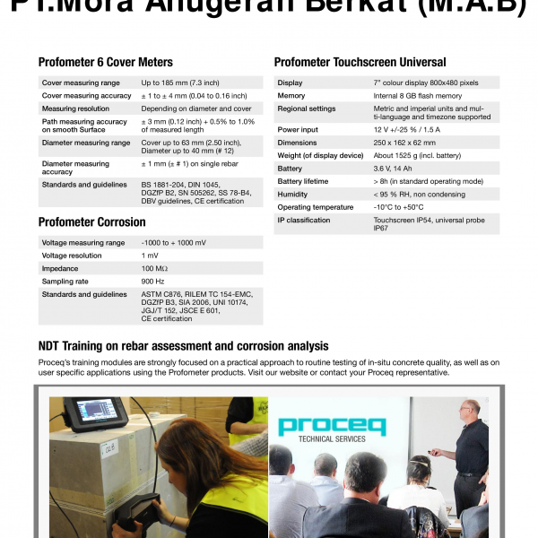 PROCEQ PROFOMETER - PT Mora Anugerah Berkat